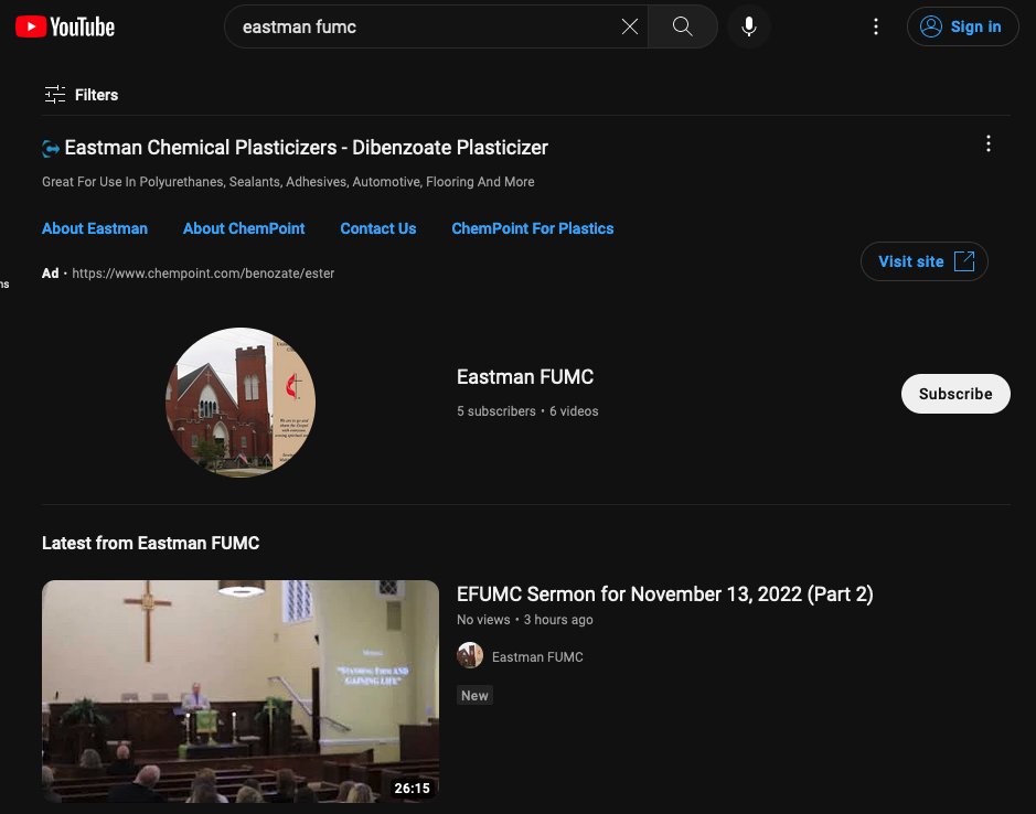 See Sermons You’ve Missed! – Eastman First Methodist Church